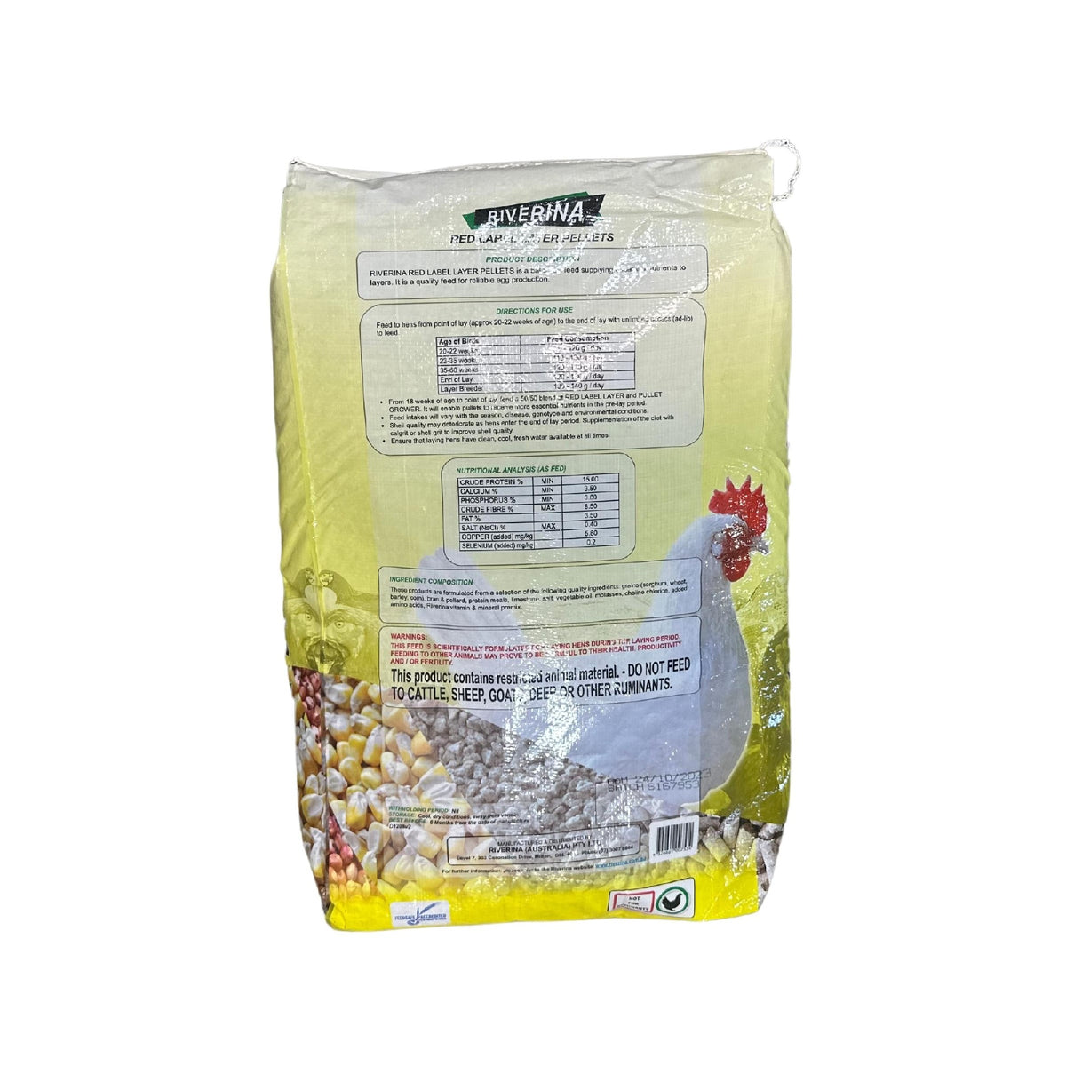 Riverina Red Label Layer Pellets - 20kg – Northside Produce Agency