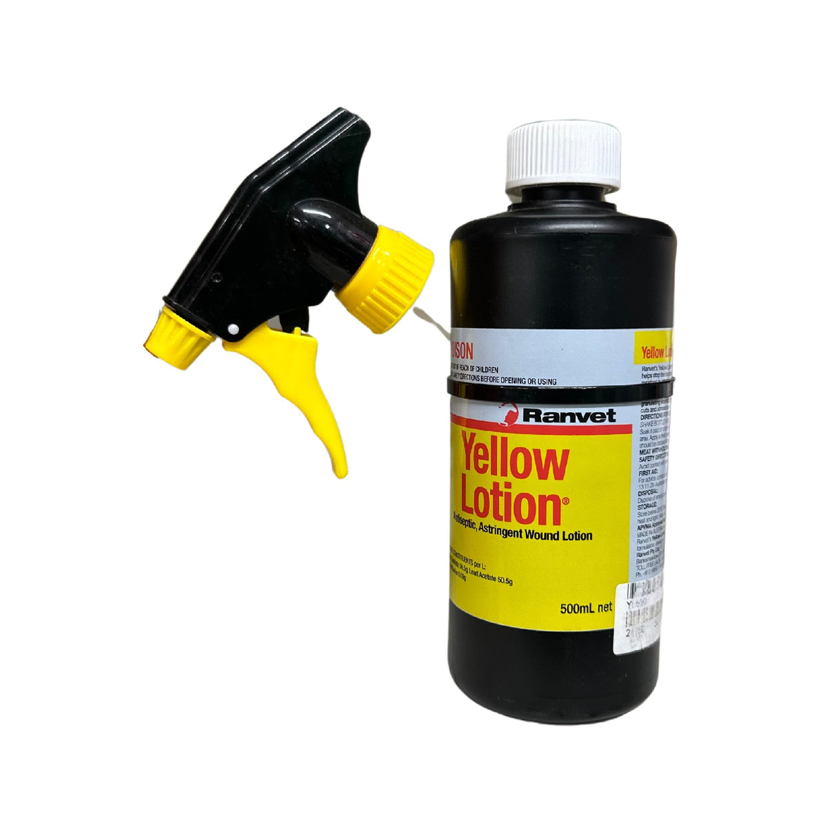 Ranvet - Yellow Lotion - Antiseptic Would Lotion for Animals ...