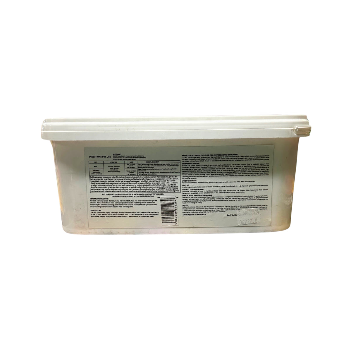 Roban Rodenticide Paste Bait Sachets – 2kg – Northside Produce Agency