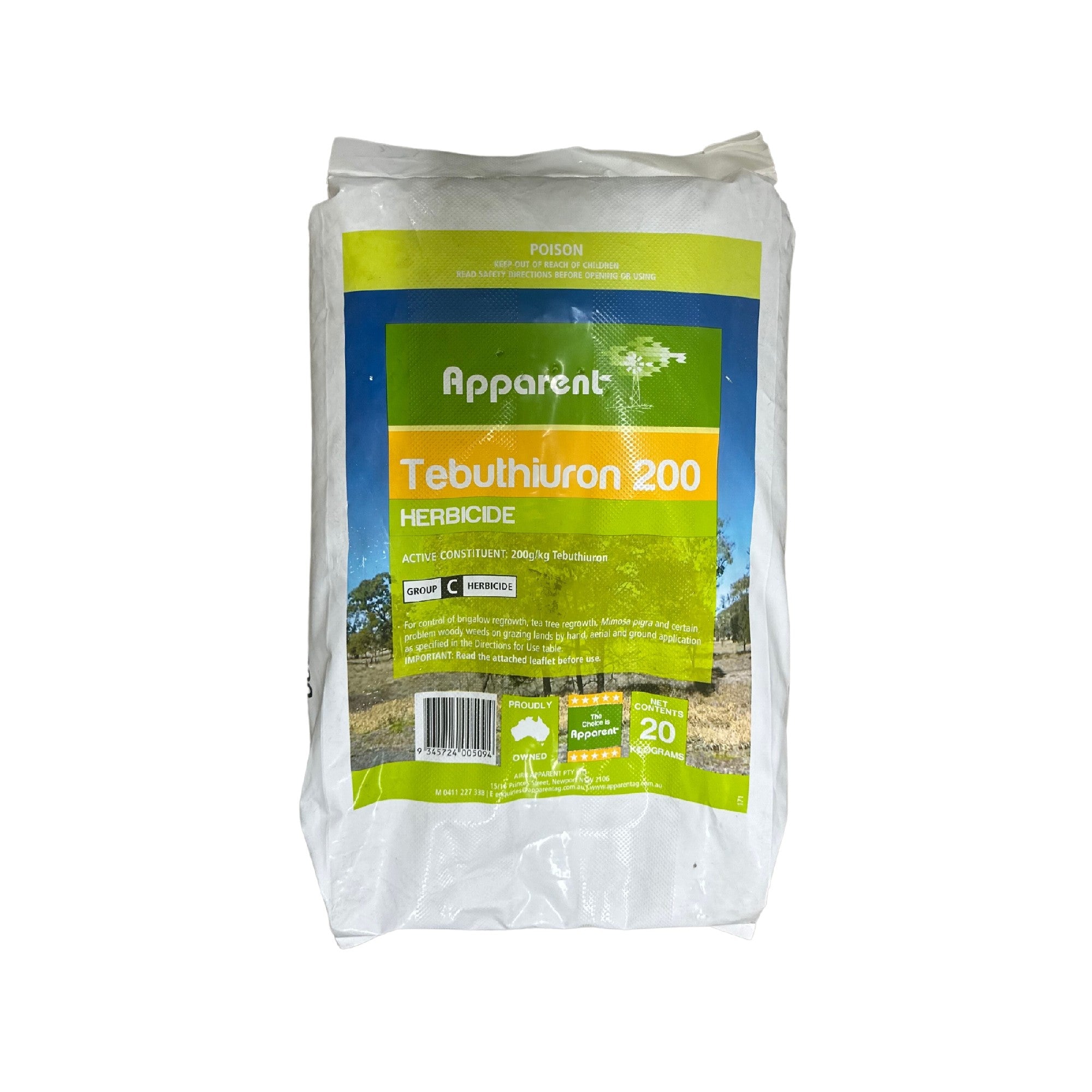 Apparent - Tebuthiuron 200 Herbicide - 20kg – Northside Produce Agency
