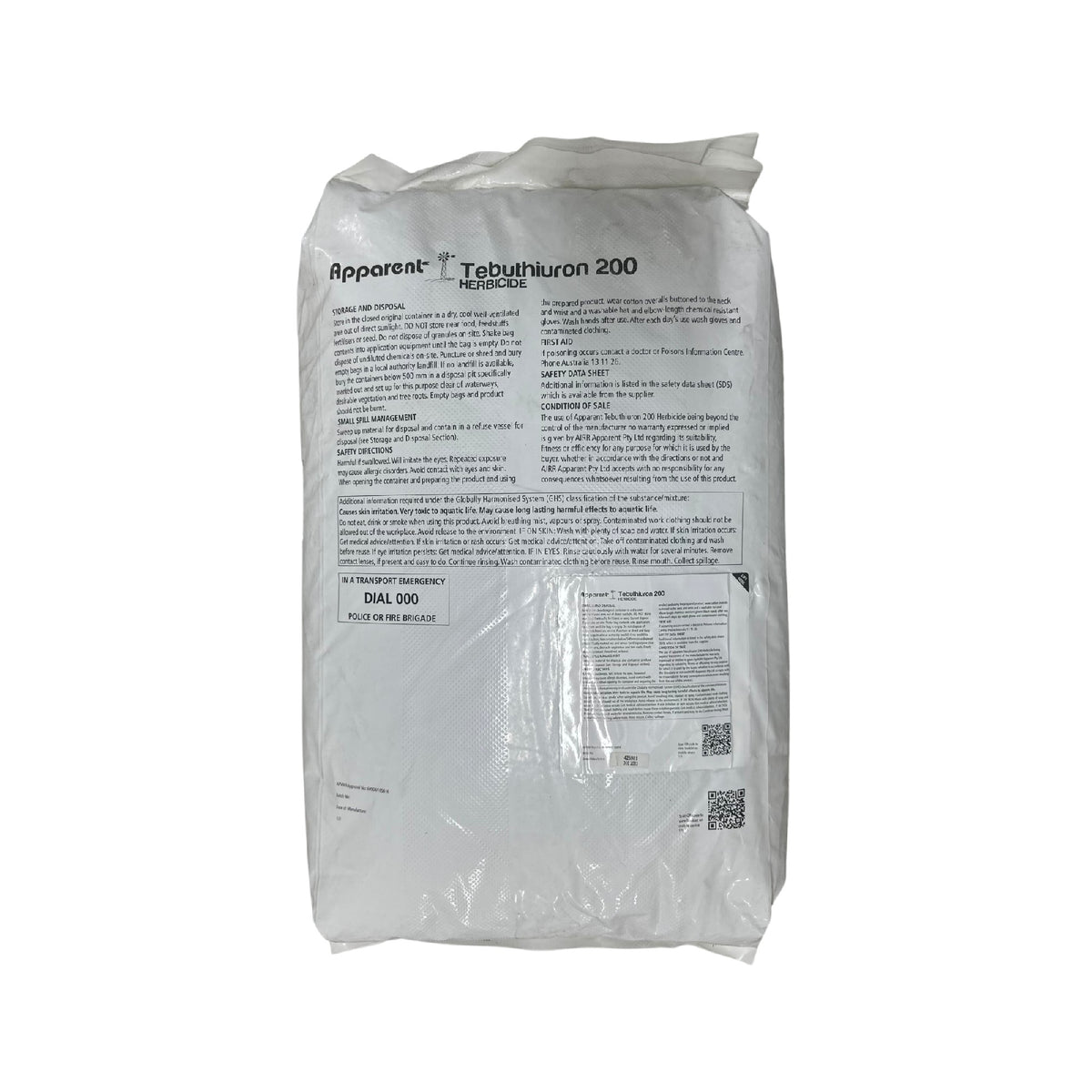 Apparent - Tebuthiuron 200 Herbicide - 20kg – Northside Produce Agency