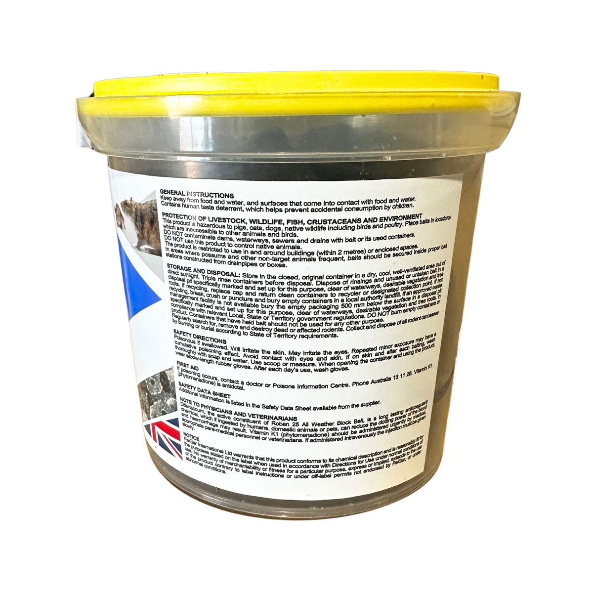 ROBAN BLUE 25 LOW TOX RODENTICIDE BLOCKS 180G – Northside Produce Agency