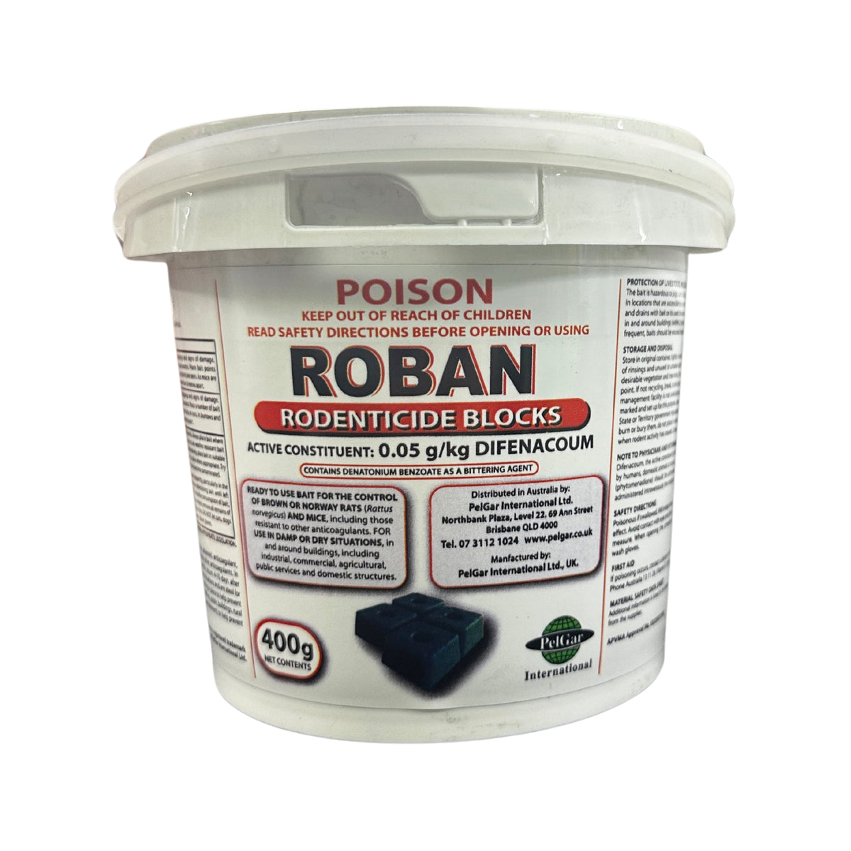Roban Rodenticide Blocks – 400g – Northside Produce Agency