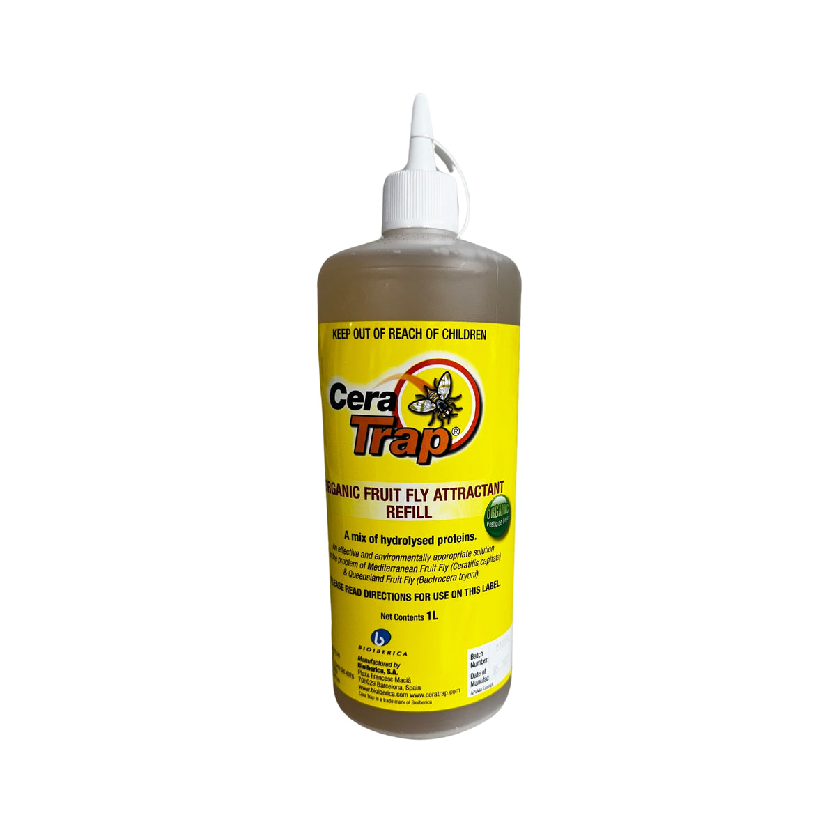 Cera Trap Organic Fruit Fly Attractant Refill – 1 Litre – Northside ...