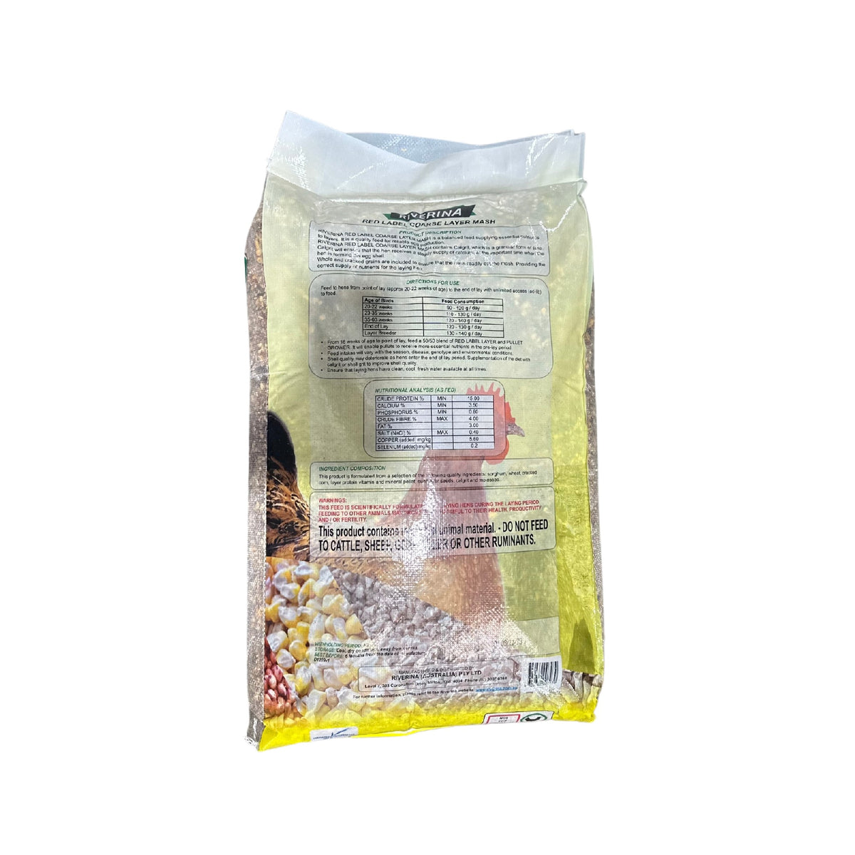 Red Label Coarse Layer Mash - 20kg – Northside Produce Agency