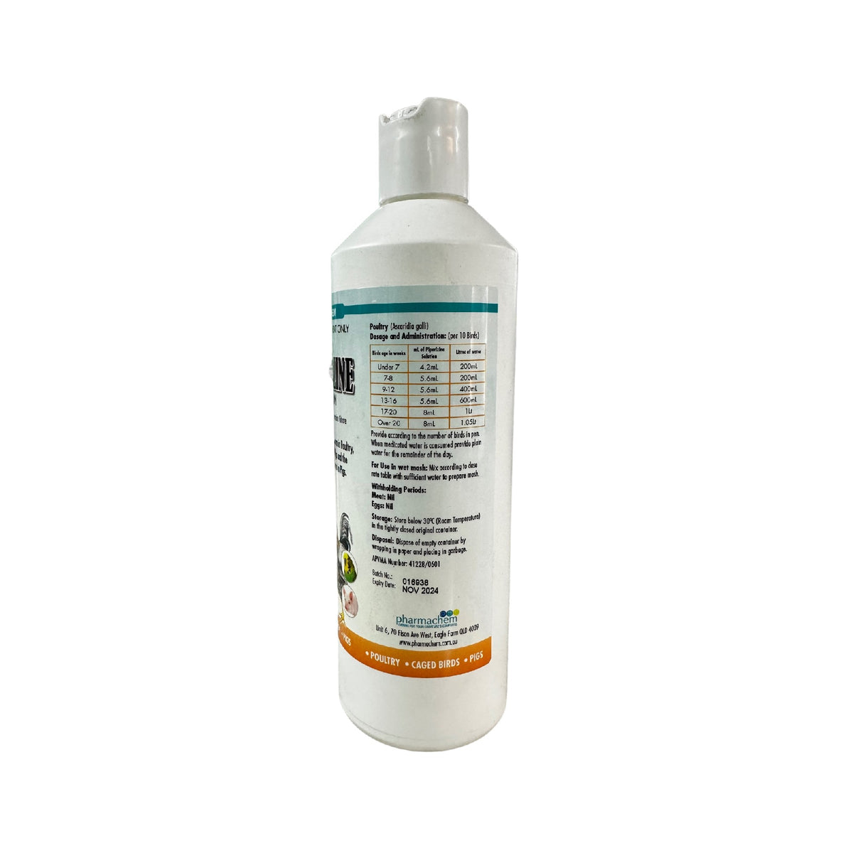 Piperazine Solution - Pig & Poultry - 500mL – Northside Produce Agency