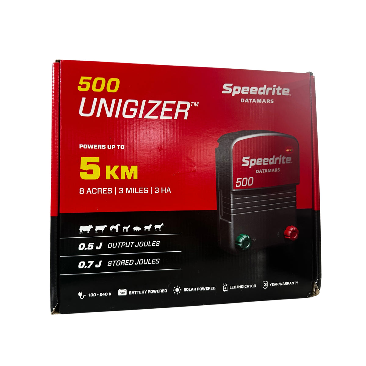 Speedrite - 500 Unigizer – Energizer - 5km - Electric Fencing ...